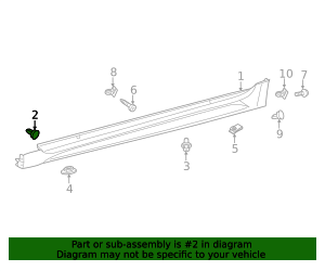 Genuine Toyota Rocker Molding Clip part# 75867-52020 for 2012-2024 ...