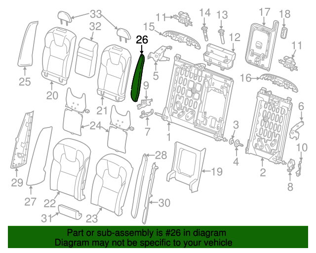 2018-2022 Volvo S90 Bolster Cover - Driver's Side (LH) 39845268 ...