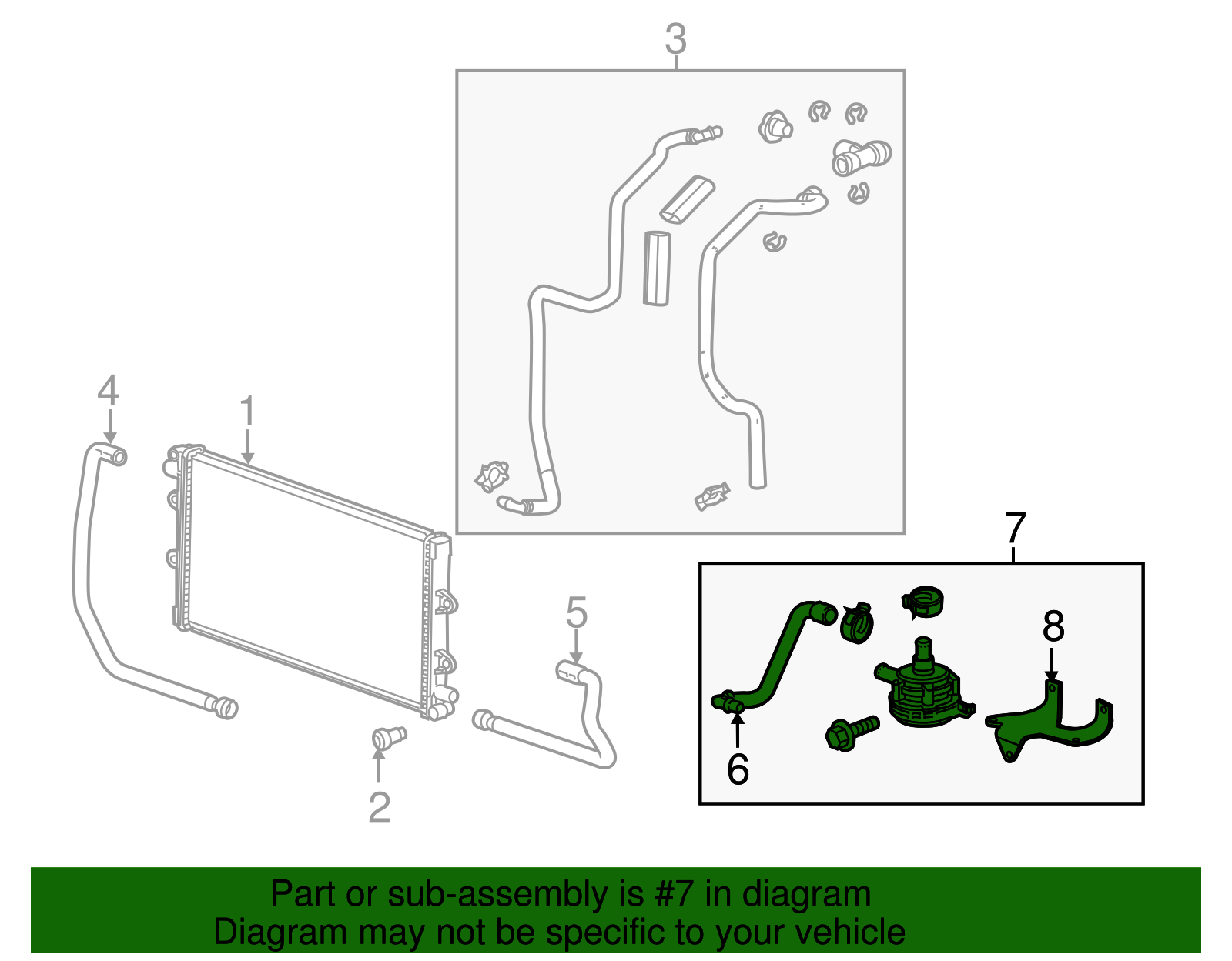 2012-2015 Chevrolet Camaro LS9/LSA Intercooler Fluid Pump 22901367 ...