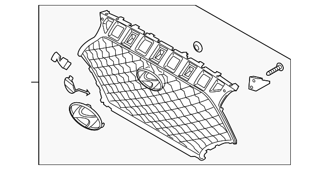 2019-2022 Hyundai Veloster N Grille Assembly 86350-K9000 | OEM Parts Online