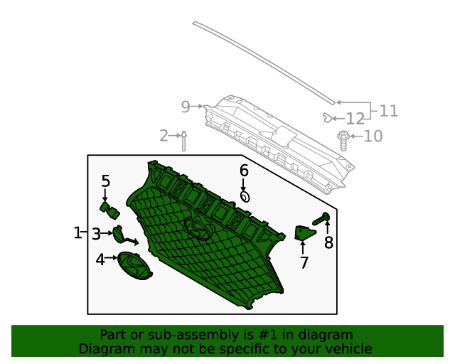 86350-K9000 - Grille 2019-2022 Hyundai Veloster N | AutoNation Parts