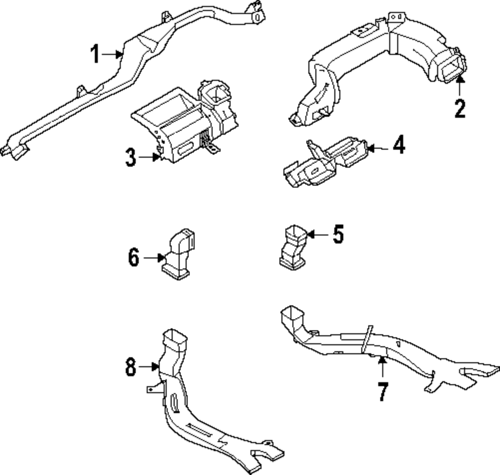 27871-6TA0A - 2022-2023 Nissan Pathfinder - Heater Duct | Anicra Nissan ...