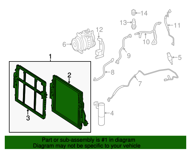 2009-2013 Mercedes-Benz Condenser Assembly 221-500-13-54 | World ...