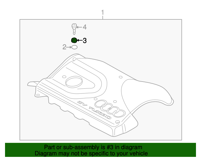 2000-2006 Audi Cover Grommet 06B-103-638 | Audi USA Parts