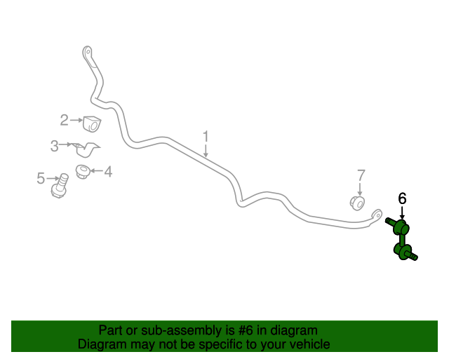 2017-2024 Subaru Stabilizer Link 20420FL00A | Subaru Parts For You