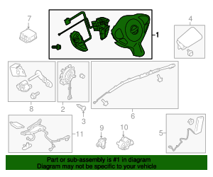 2011-2017 Nissan Juke Driver Inflator Module K8510-1KM1A | Sullivan ...