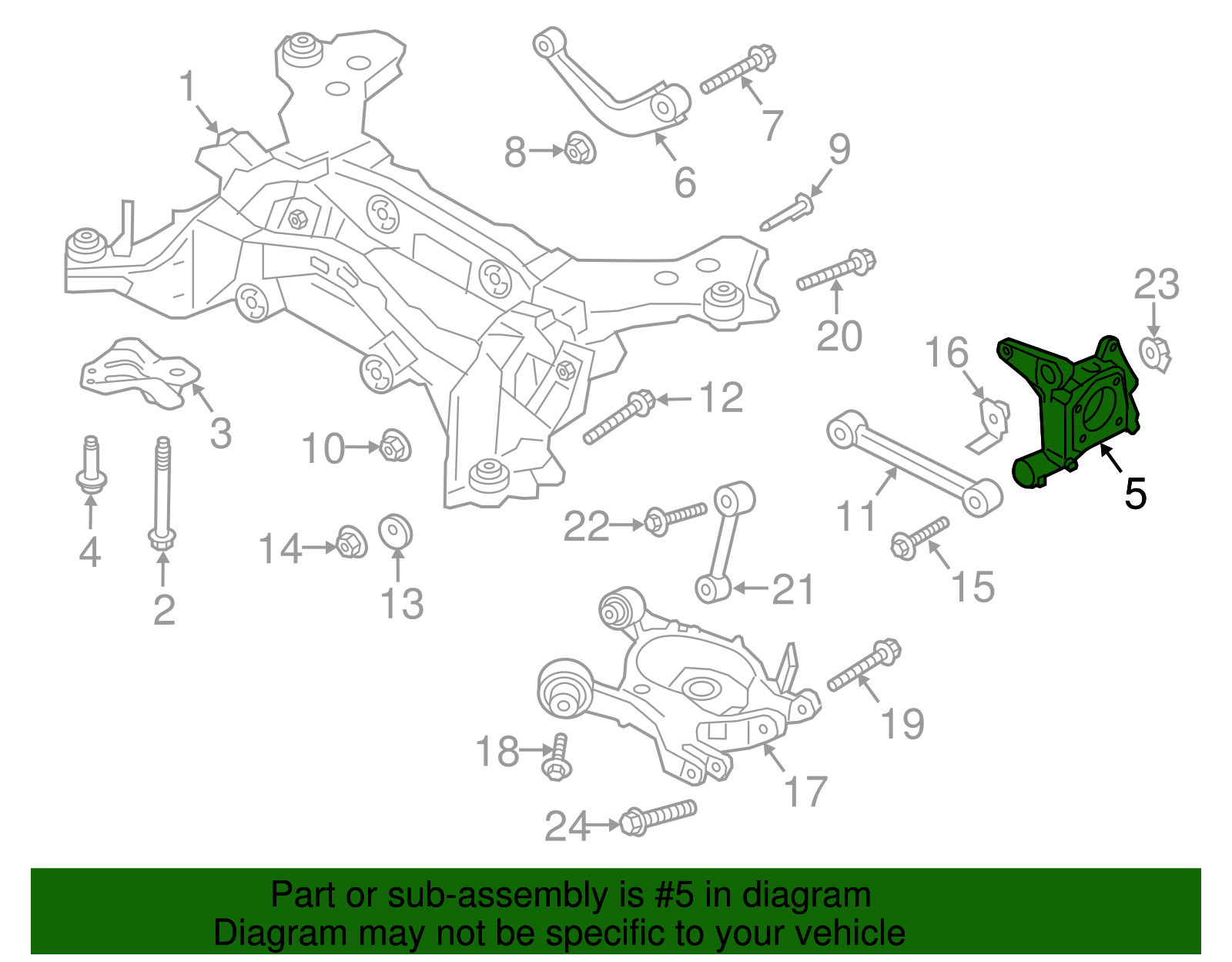 2014-2020 Ford | Knuckle | DG9Z-5B758-C | Walls' Ford Parts