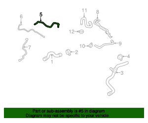 2007-2016 Volvo | By-Pass Hose | 8623124 | My Swedish Parts