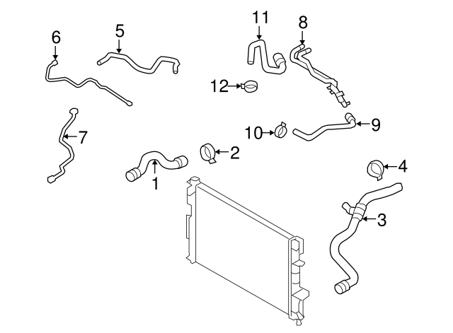 2007-2016 Volvo Lower Hose 32249279 | TascaParts.com