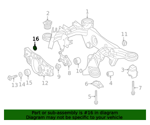 002-990-40-50 - Front Cross-Member Nut 2015-2021 Mercedes-Benz ...