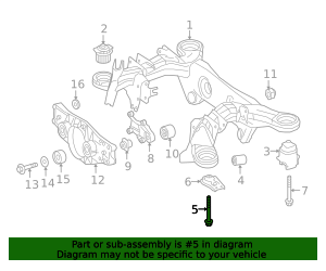 005-990-57-00 - Suspension Cross-Member Stop Bolt 2015-2021 Mercedes ...