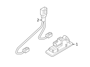 2019-2021 Nissan GT-R License Lamp 26510-8990C | Nissan Parts Plus