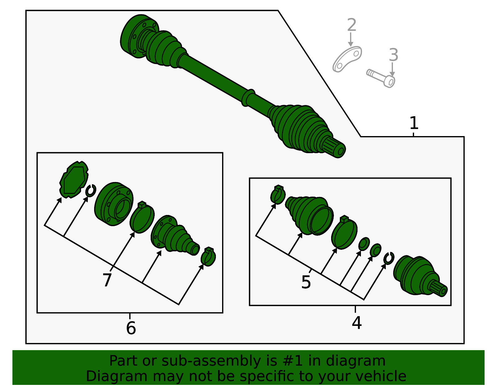 2018-2021 Volkswagen Axle Assembly 3QF-501-203-A | Wolfsburg Parts Direct