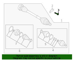 2004-2024 Volkswagen Plate Bolt N-911-082-01 | OEM Parts Online