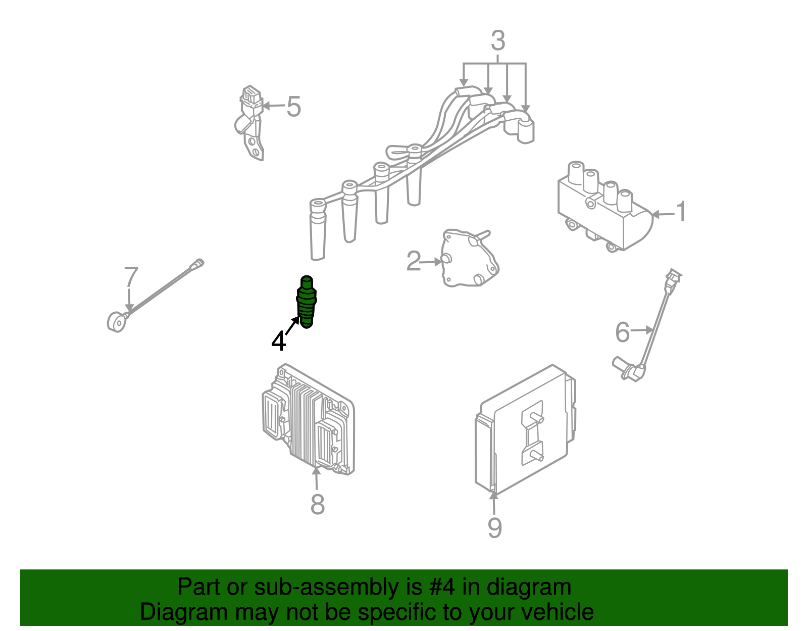 2004-2008 Chevrolet Conventional Spark Plug 96130723 | NewGMParts.com