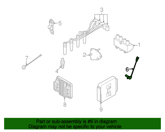 2004-2008 Chevrolet Engine Crankshaft Position Sensor 25198942 | OEM ...