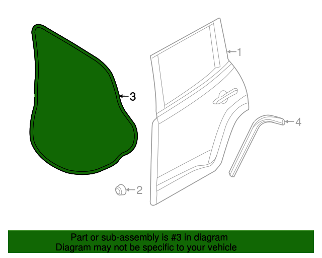 2015-2019 Jeep Renegade Door Weather-Strip 68420173AA | TascaParts.com