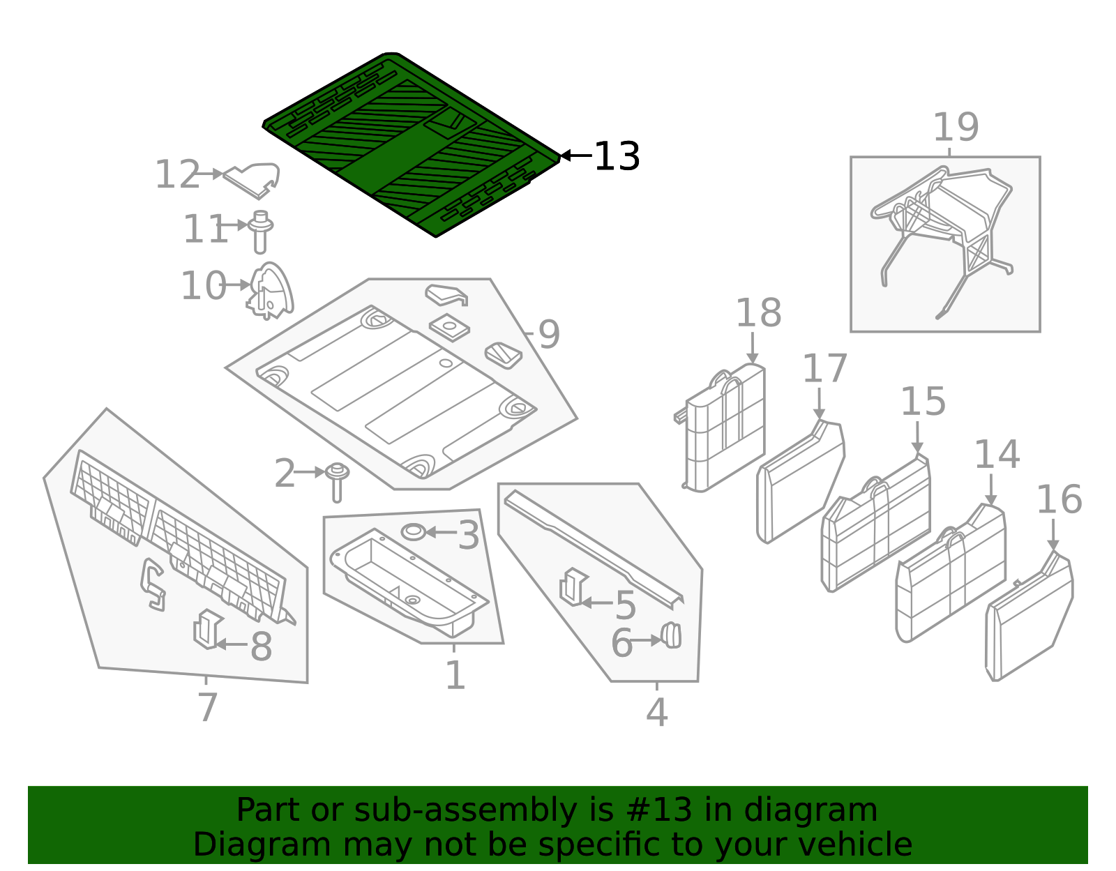 2021-2025 Ford Bronco Cargo Area Liner - W/ Bronco Logo - 2Dr M2DZ ...