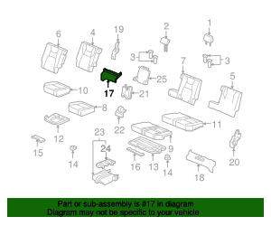 82195-SJC-A01ZG - Rear Cover 2009-2014 Honda Ridgeline | Honda Parts Online