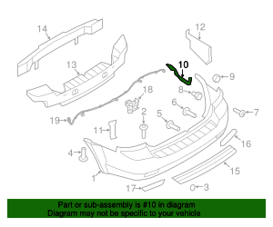 86616-3E500 - Bumper Cover Side Bracket 2007-2009 Kia Sorento | Kia ...