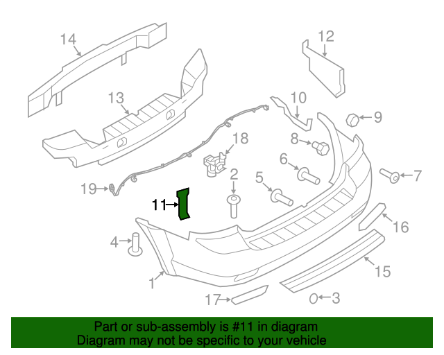 2007-2009 Kia Sorento Bumper Cover Brace - Driver's Side (LH) 86693 ...