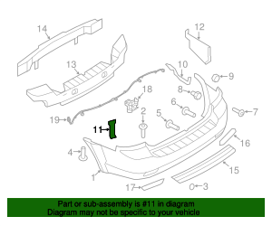 2007-2009 Kia Sorento Bumper Cover Brace 86693-3E500 | OEM Parts Online
