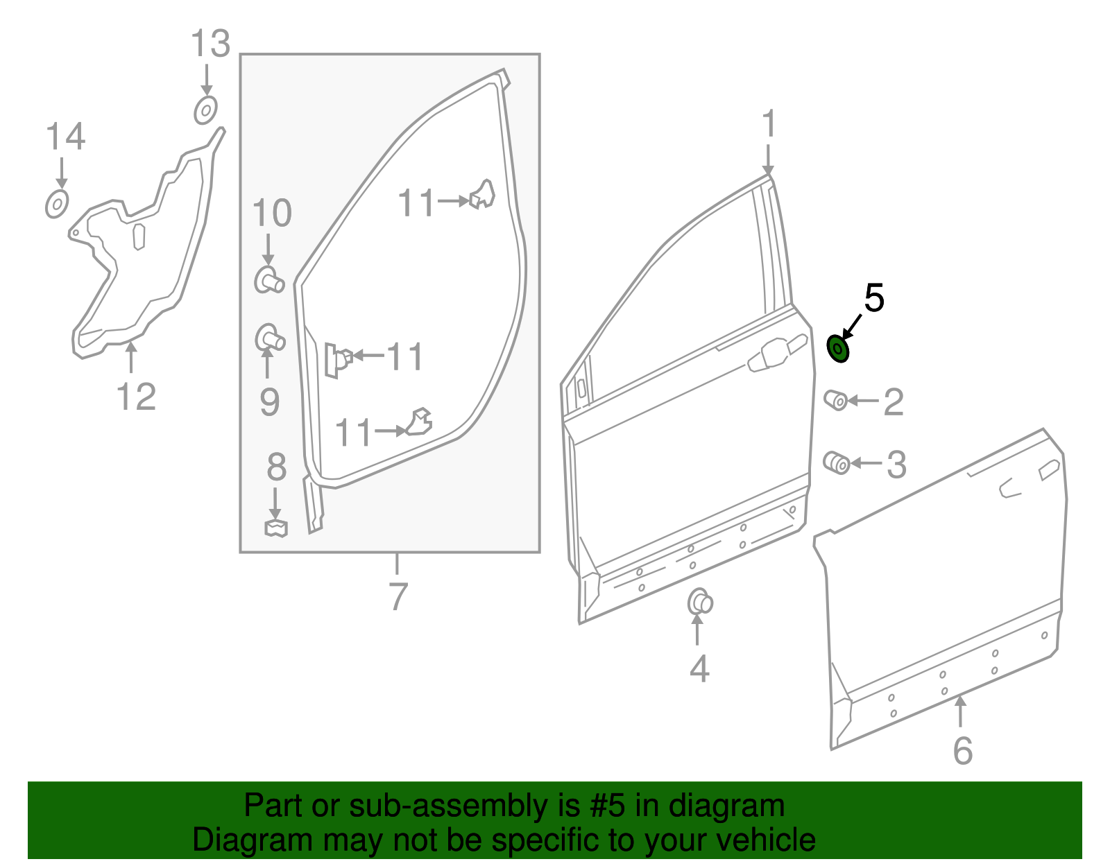 90815-SNA-003 - Door Shell Grommet 2005-2025 Honda | Honda Parts Online