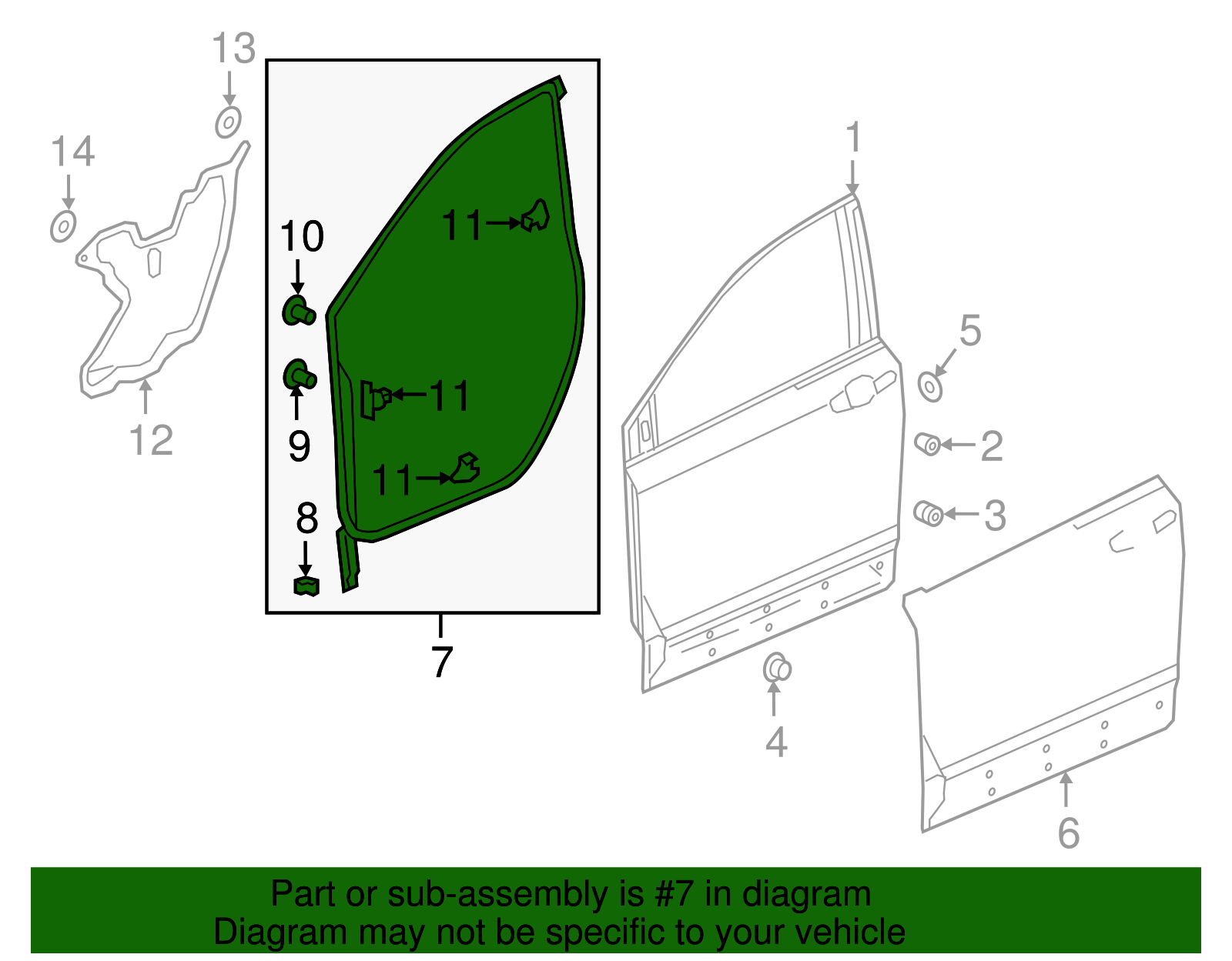 2017-2022 Honda CR-V Door Weather-Strip 72350-TLA-A01 | Retail ...