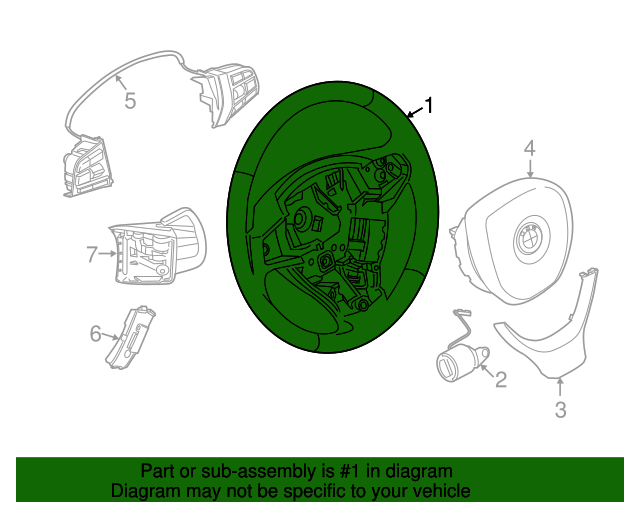 32-33-7-845-947 - Steering Wheel 2013-2016 BMW | AutoNationParts.com