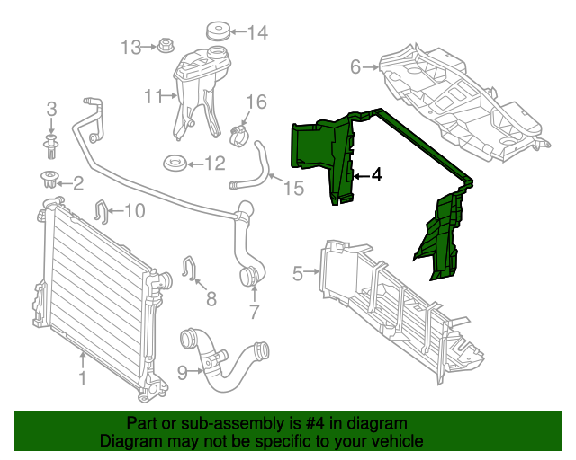 172-505-01-30 - Upper Baffle 2012-2016 Mercedes-Benz | Mercedes-Benz ...