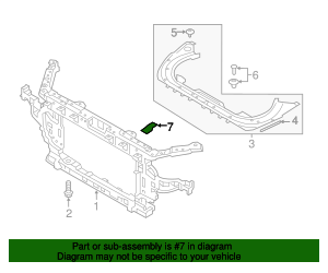 2017-2019 Genesis G90 Bracket Front Bumper Upper Supt Right-hand 86576 ...