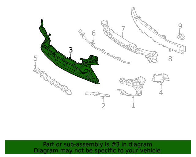 Genuine OEM Lower Mount | 213-885-73-04 | Fits Select 2021-2023 ...