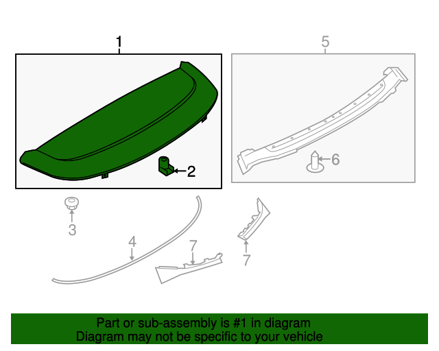 2013-2022 Land Rover Range Rover Spoiler Assembly LR038593 | OEM Parts ...