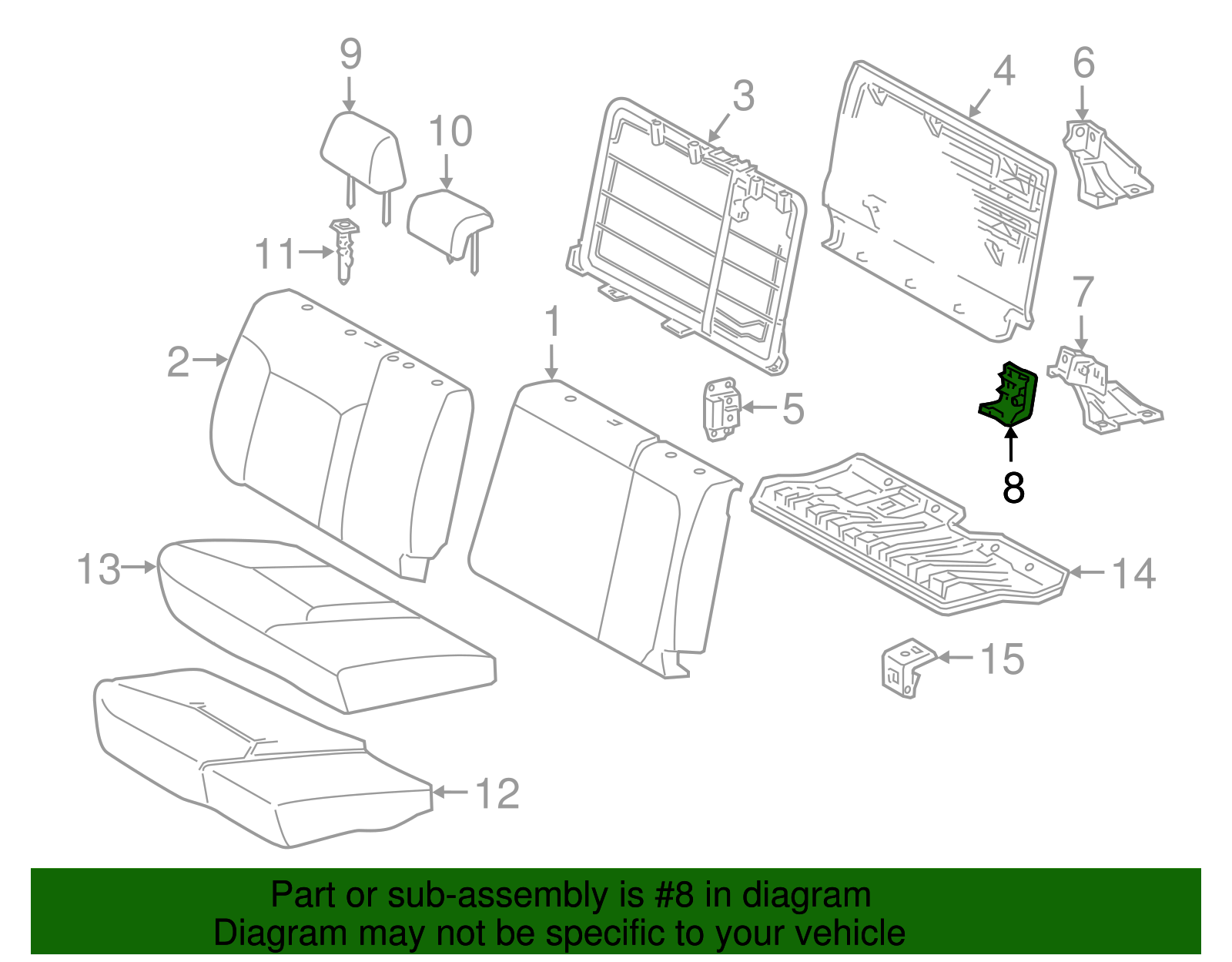 71349-04020-C0 - 2016-2023 Toyota Tacoma - Hinge Cover | Nucar Toyota Parts