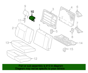2016-2023 Toyota Tacoma Headrest, Center 71960-04062-C0 | Toyota Parts ...