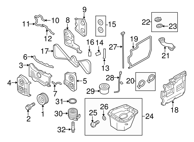 1985-2021 Subaru OEM NEW 1985-19 Subaru Forester 2.5L Front Engine ...