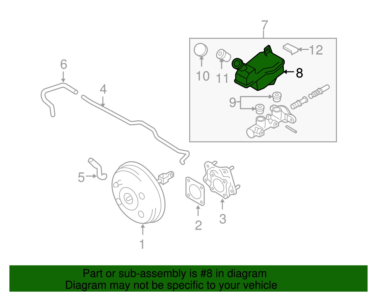 2009-2014 Nissan Cube Master Cylinder Reservoir 46091-1FE0C | Nissan ...