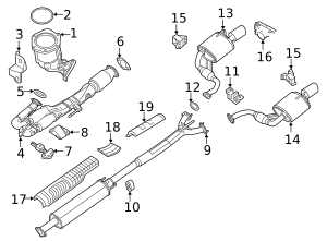 2016-2020 Nissan Maxima Front Pipe 200A0-4RF0A | TascaParts.com