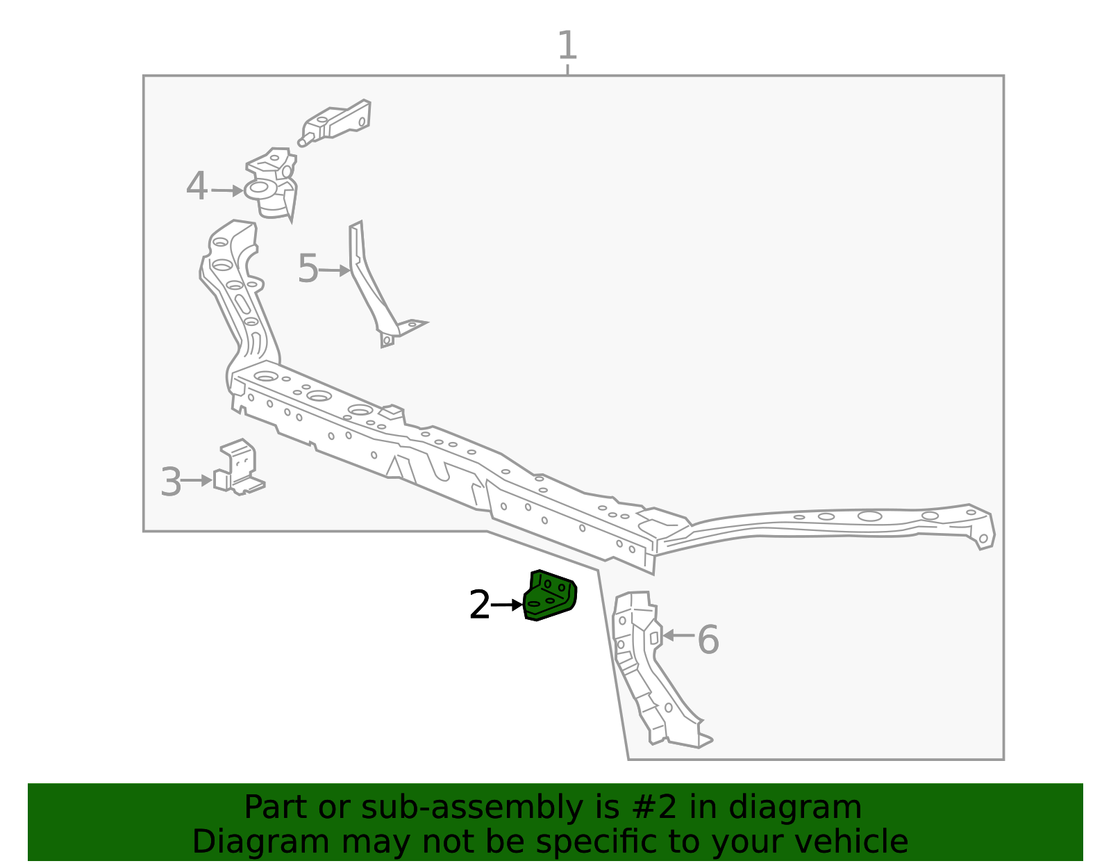 2017-2022 Buick Encore Passenger Side Hood Front Bumper Bracket ...