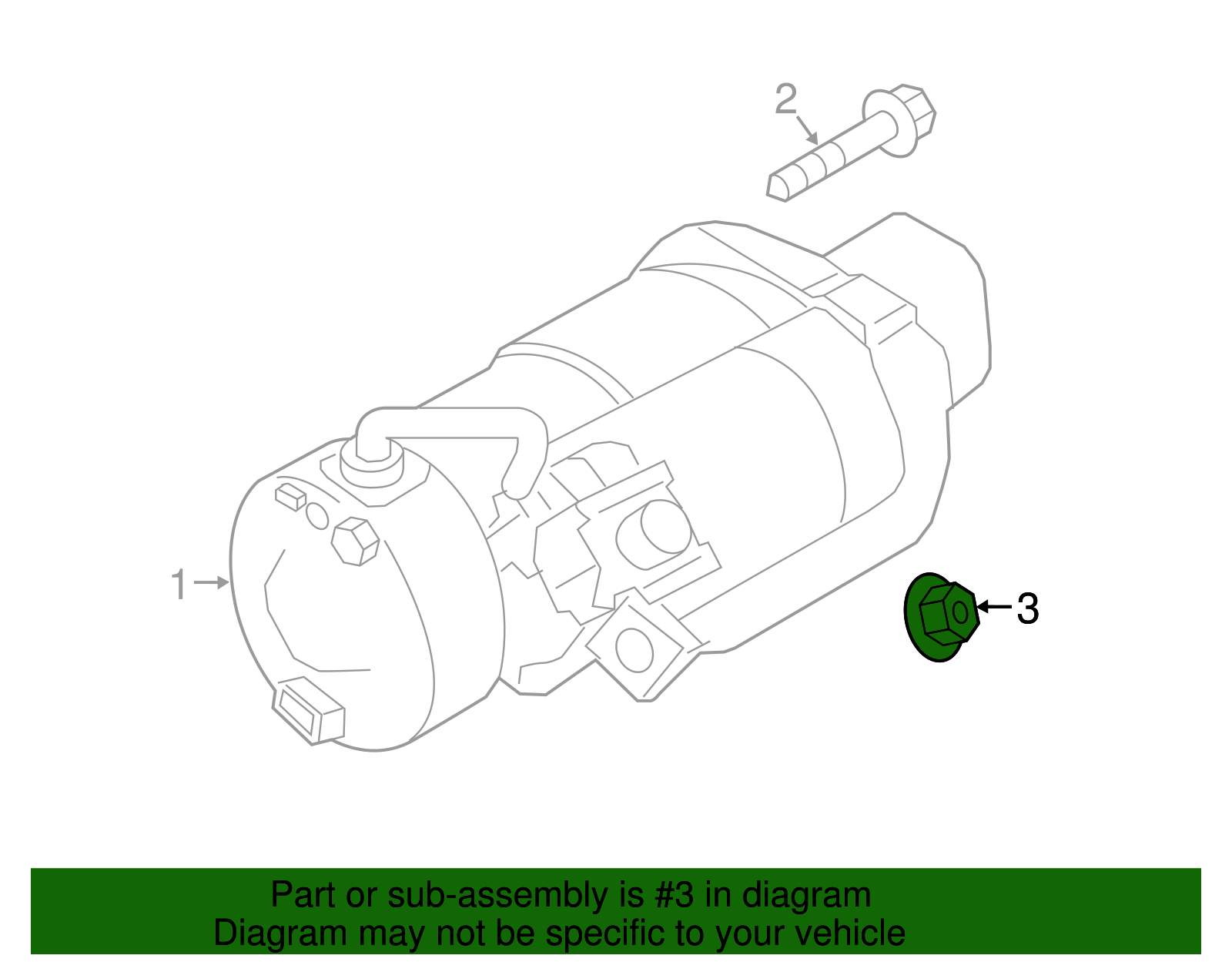 1999-2020 Infiniti Alternator Adjust Nut 01221-00381 | Infiniti of Orland Park