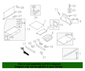 8K9-863-253-C - Tie Down 2009-2016 Audi | Audi OEM Parts