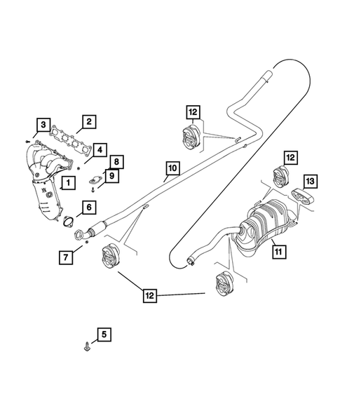 Exhaust System for 2022 Ram ProMaster City | Mopar eStore