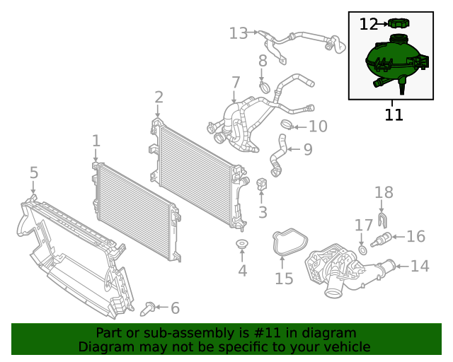 2019-2020 Mopar Expansion Tank 68439872AA | TascaParts.com