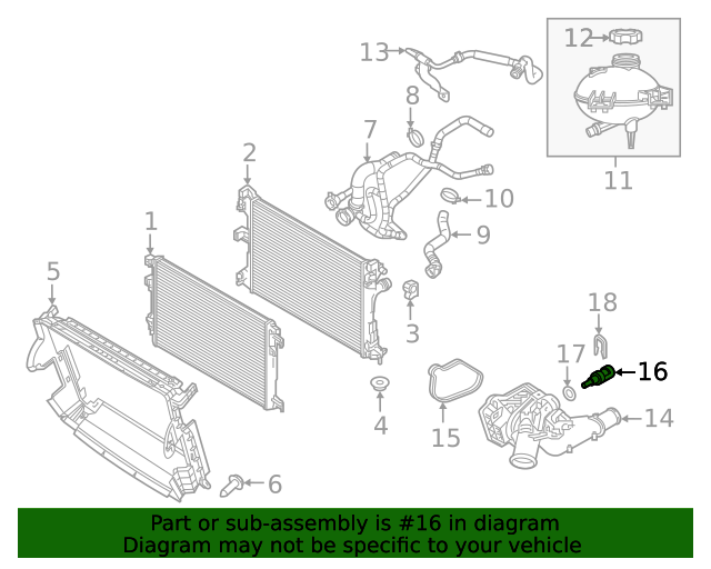 2019-2022 Mopar Temp Sensor 68294906aa | TascaParts.com