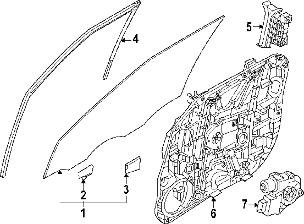 82550-DO000 - Lower Channel 2024-2025 Kia EV9 | Kia.Parts Store