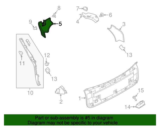 Upper Molding - 2018-2021 Land Rover Range Rover Velar (LR092477 ...