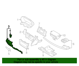 2016-2020 Kia Optima Lower Trim 84750-D5000WK | TascaParts.com