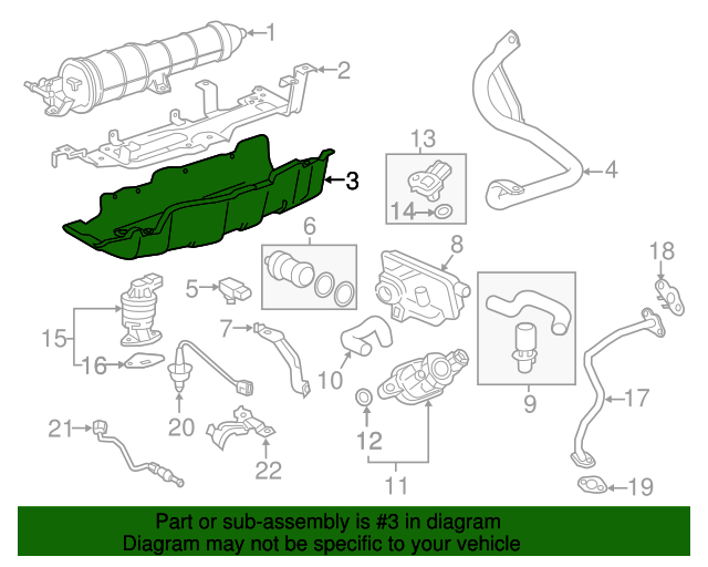 17340-T7X-A00 - Lower Shield 2016-2022 Honda HR-V | Honda Parts Online
