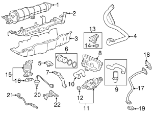 17358-T7X-A00 - Bracket, Canister - 2016-2020 Honda HR-V | Genuine ...