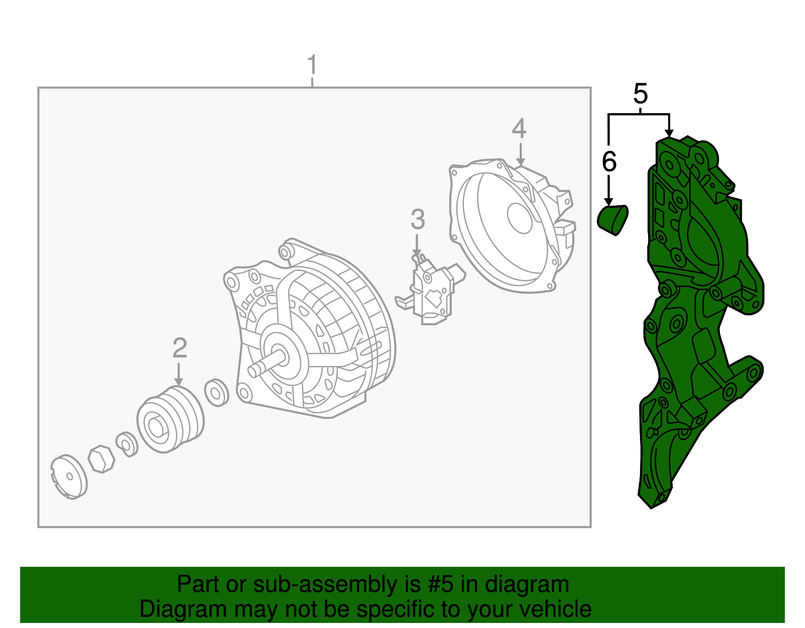 04L-903-141-B - Alternator Bracket 2015 Volkswagen | Volkswagen Parts ...
